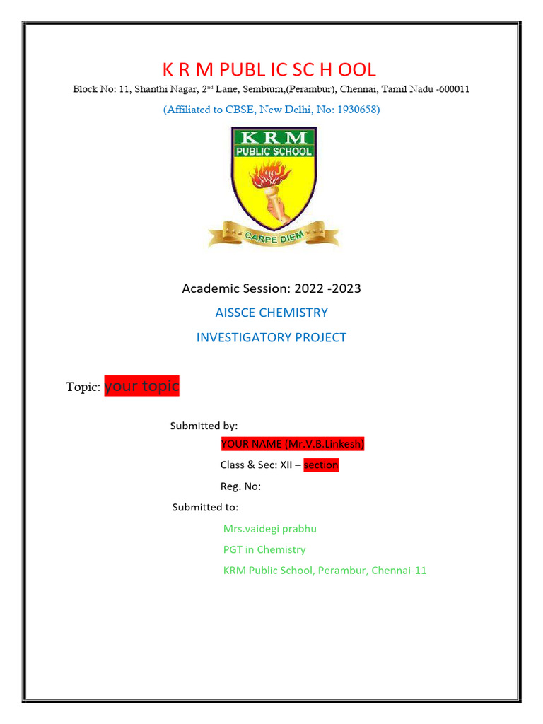 KRM Public School-1 | PDF