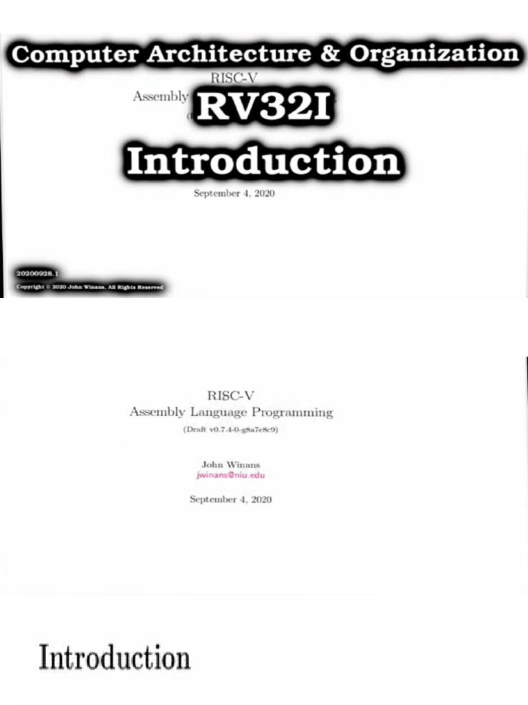 Introduction To RISC-V | PDF