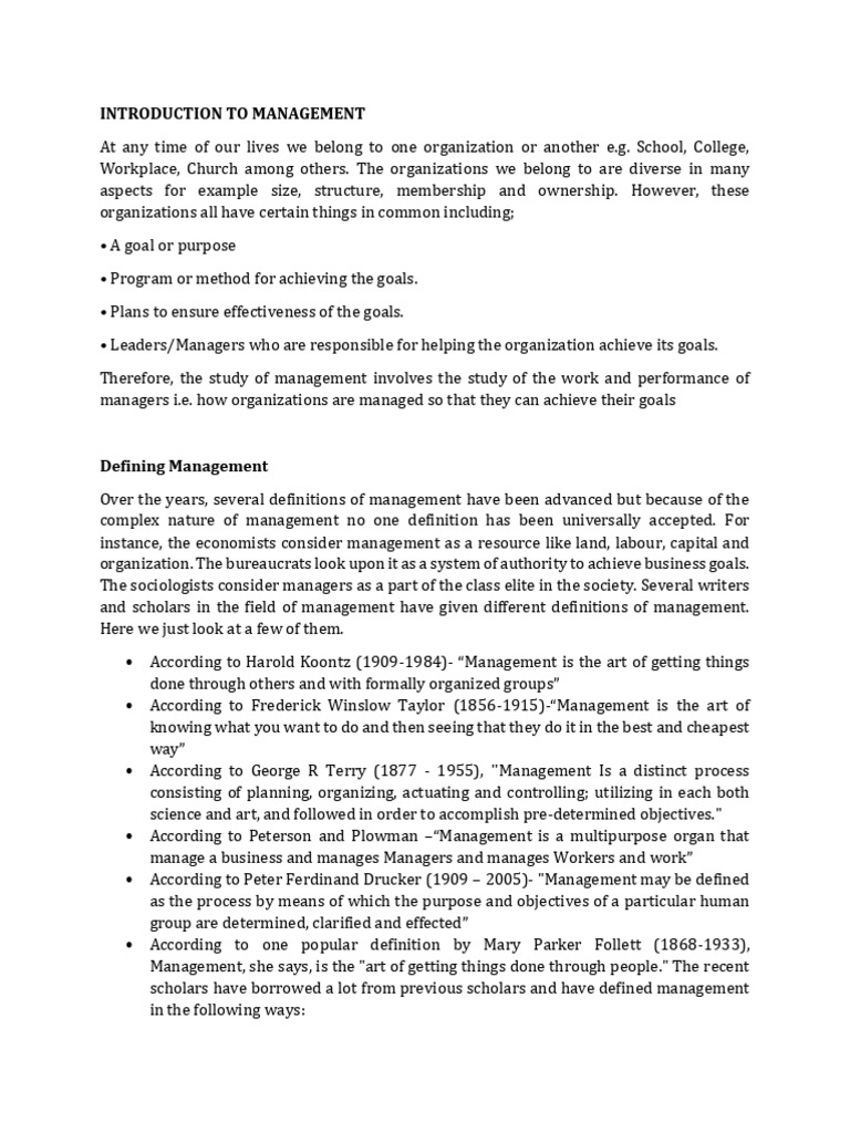 P&P Management 1 | Download Free PDF | Profession | Knowledge