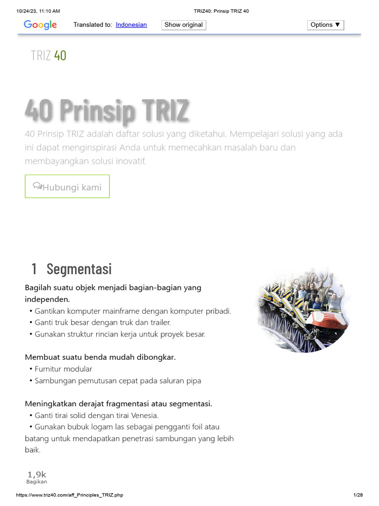 TRIZ40 - Prinsip TRIZ 40 | PDF
