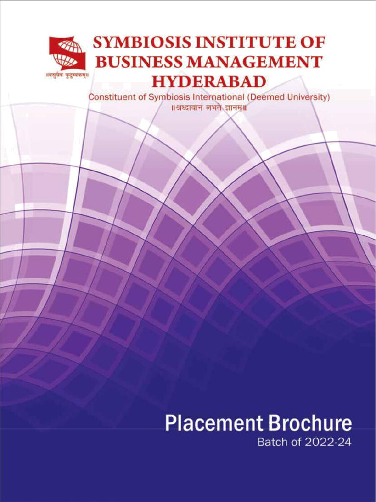 SIBM Placement Brochure 2023-24 Compressed | PDF | Mentorship | Libraries