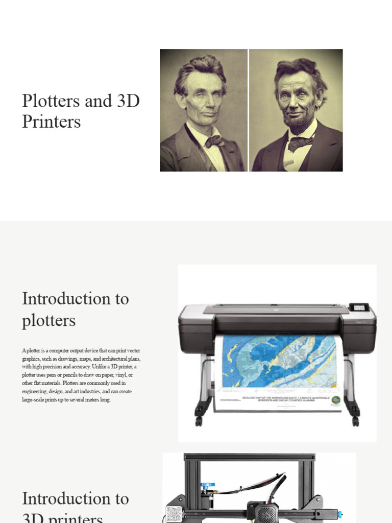 Plotters Vs 3D Printers A Comparison | PDF