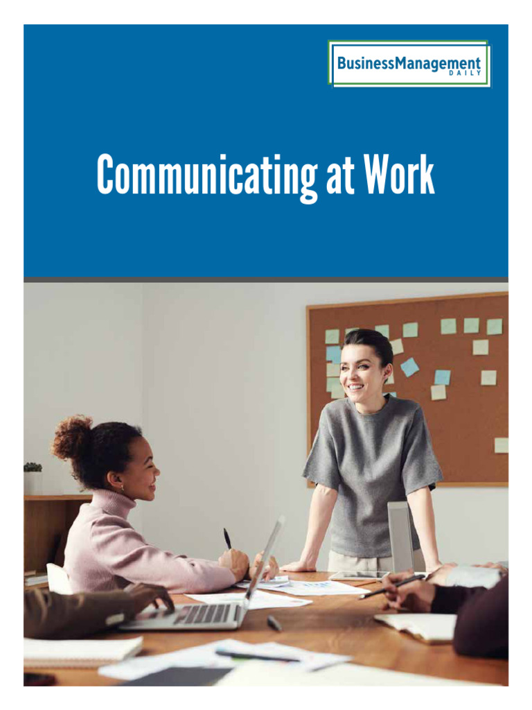 Communicating at Work | PDF | Nonverbal Communication | Communication