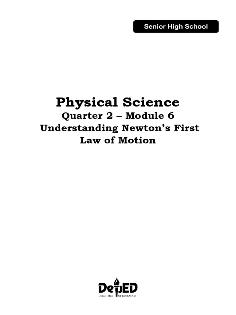 Physical Science Module 6 Edited 1 | PDF | Force | Inertia