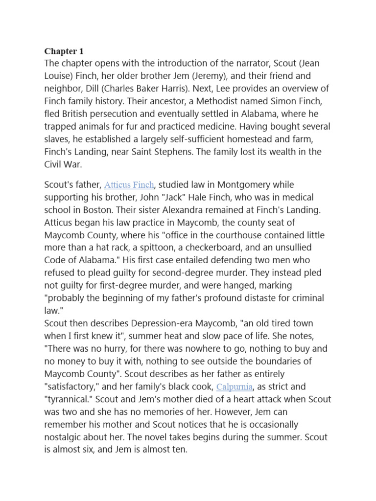 Atticus Finch | PDF | To Kill A Mockingbird