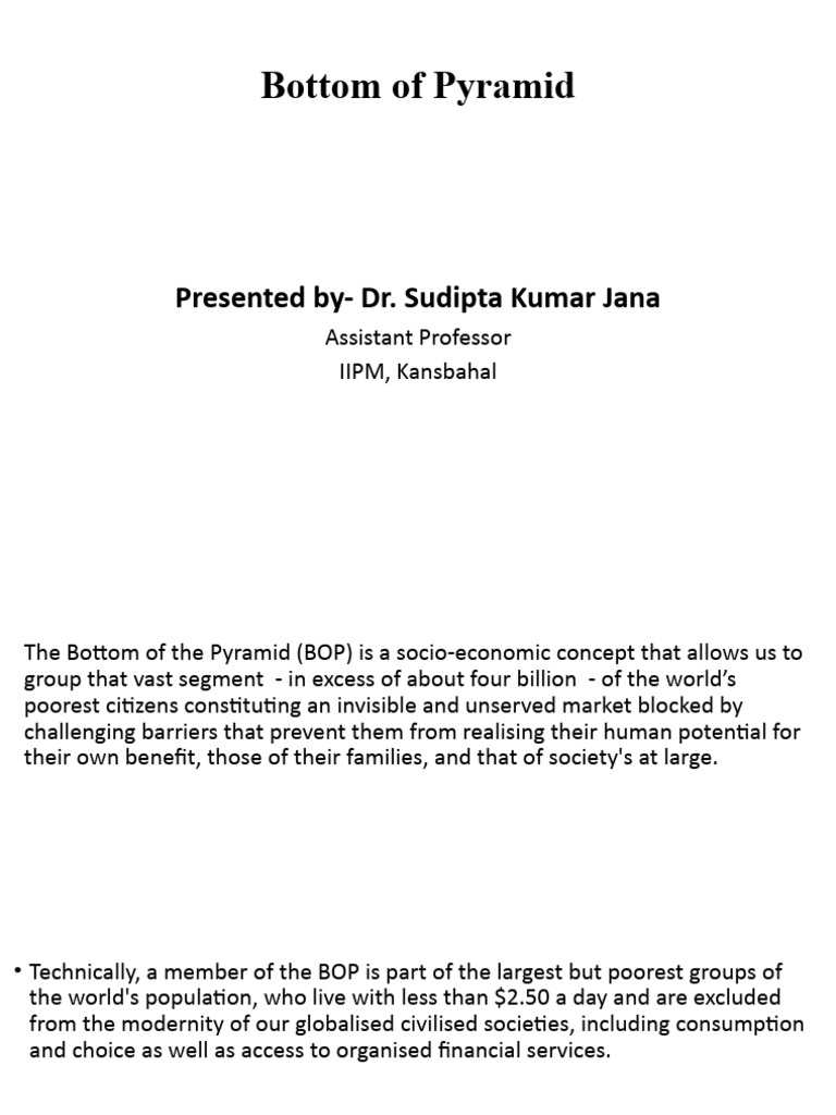 Bottom of Pyramid & 80/20 Principle | PDF | Marketing | Economies