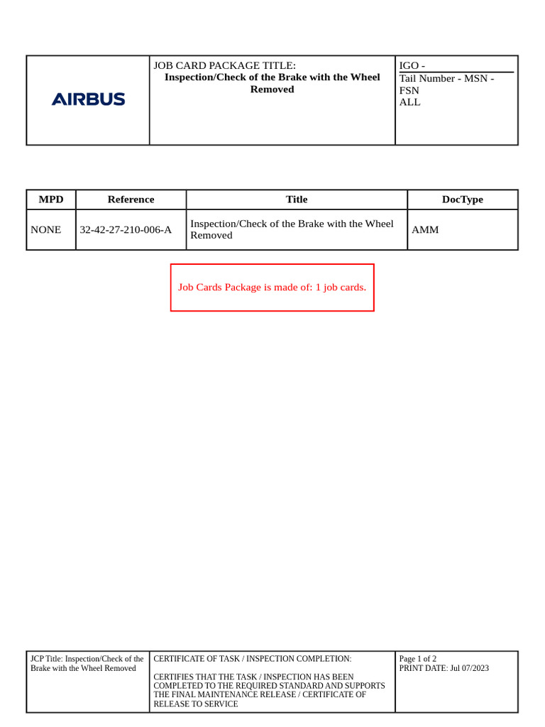 Inspection - Check of The Brake With The Wheel Removed | PDF