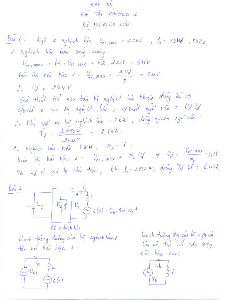 Bai Giai Bai Tap Chuong 5 | PDF