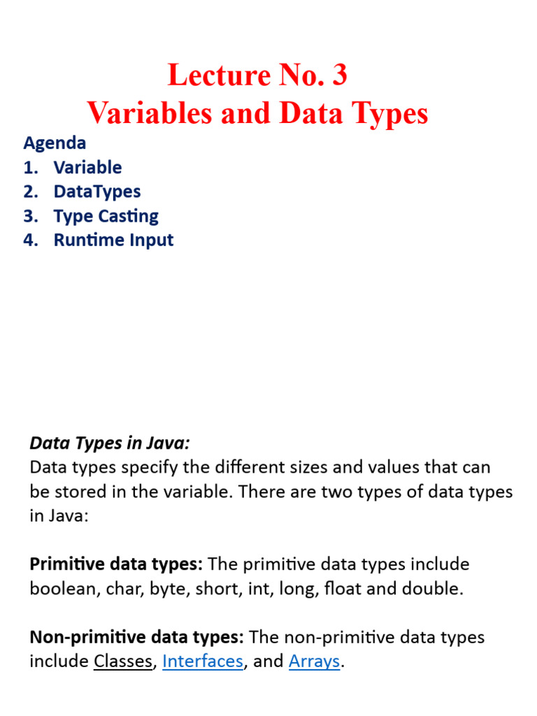 OOP Lec 3 Updated | PDF | Data Type | Integer (Computer Science) OOP Lec 3 Updated | PDF | Data Type | Integer (Computer Science)