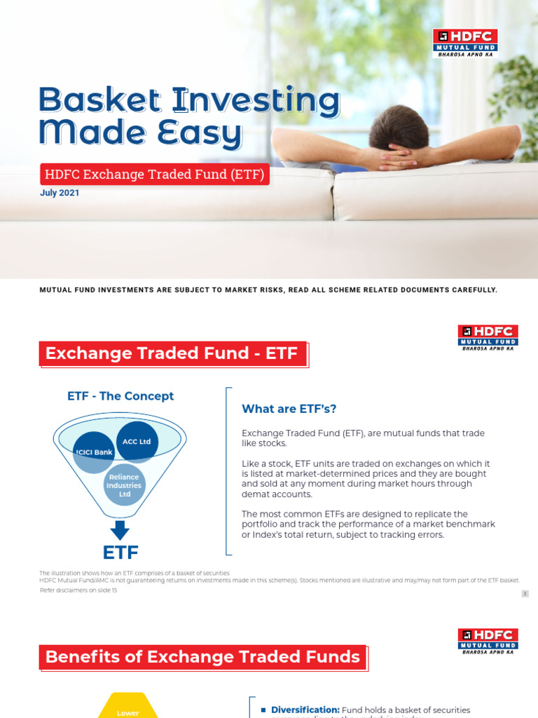 HDFC ETF Product Suite Presentation - July 2021 | PDF