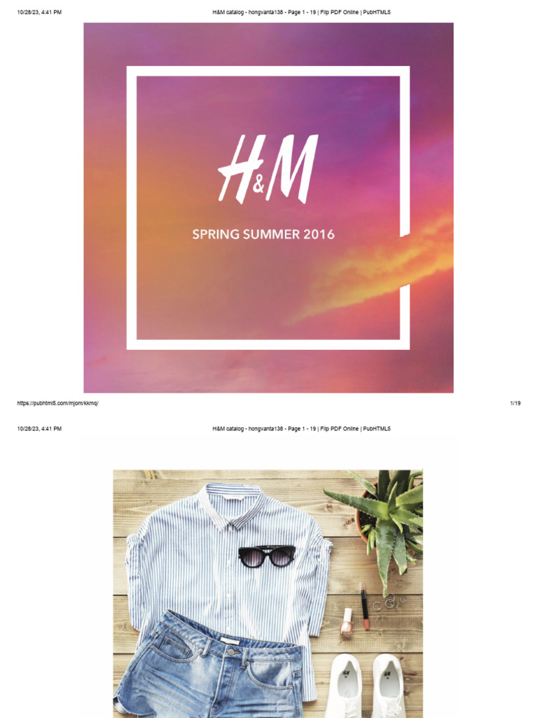 H&M Catalog - Hongvanta138 - Page 1 - 19 - Flip PDF Online - PubHTML5 | PDF
