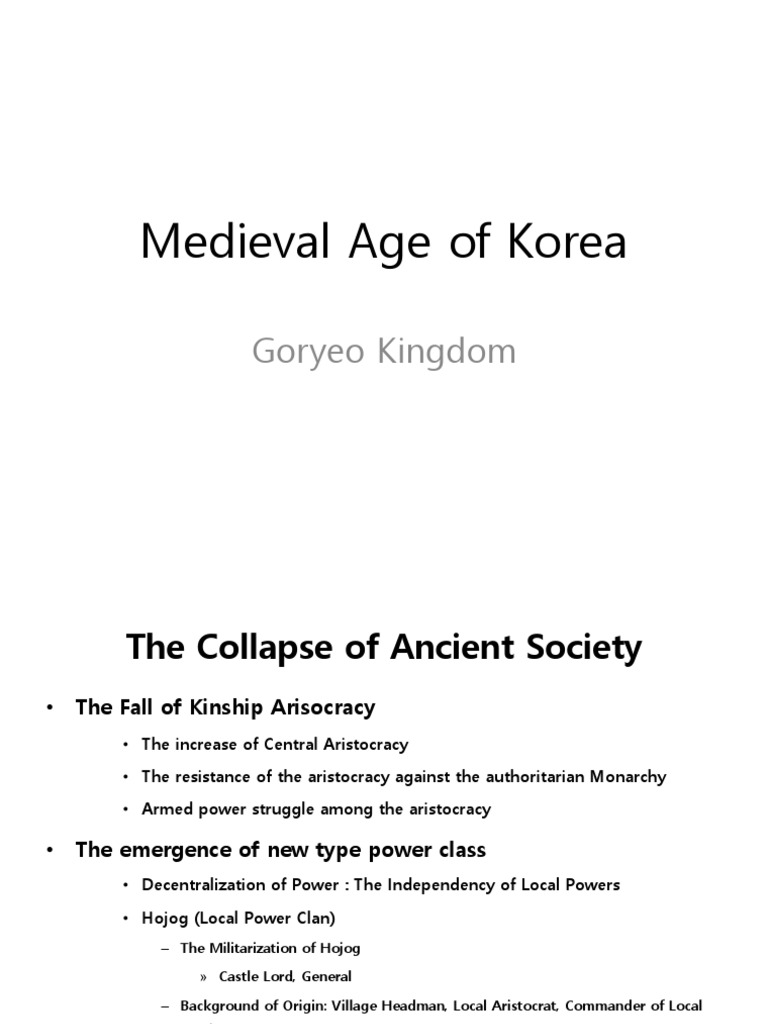 Medieval Age of Korea PDF | PDF