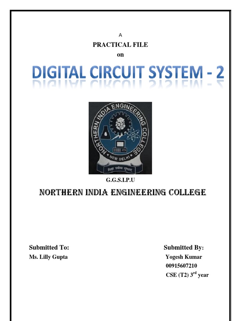 DCS-2 Practical File Part-1 | PDF | Vhdl | Digital Electronics
