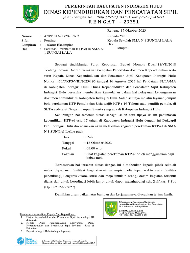 Pengantar Smans Sei Lala | PDF