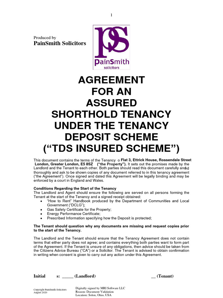Sign Tenancy Agreement and Paperwork 2023 - 1370780893-Sign Tenancy ...