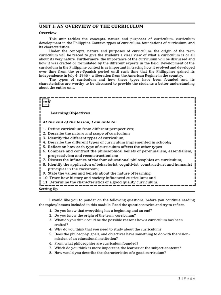 Profed-5-Module (1) - 090607 | PDF | Curriculum