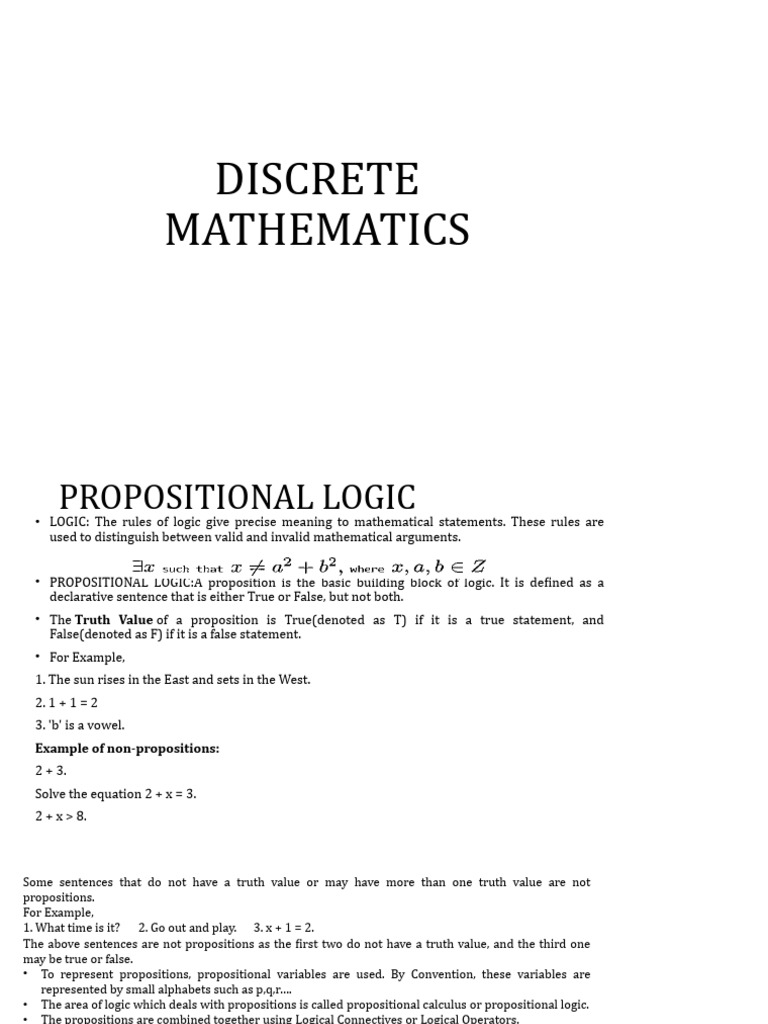 DM ppt2 | PDF | If And Only If | Logic