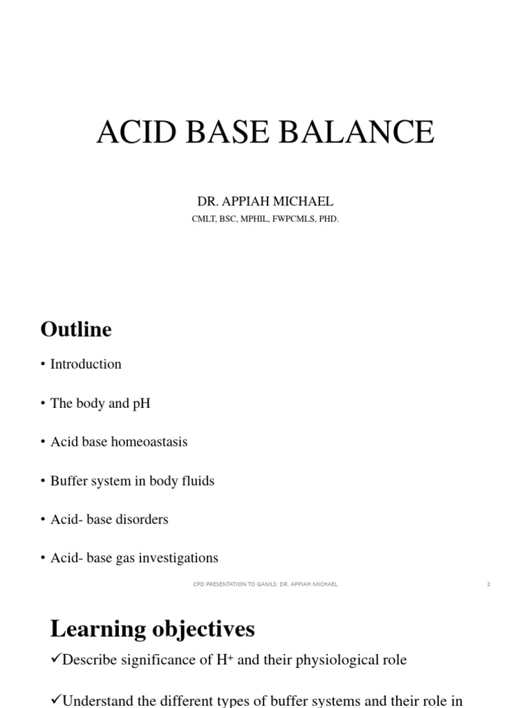 Acid Base Balance PDF | PDF