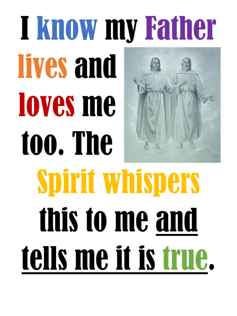 I Know My Father Lives Flip Chart | PDF