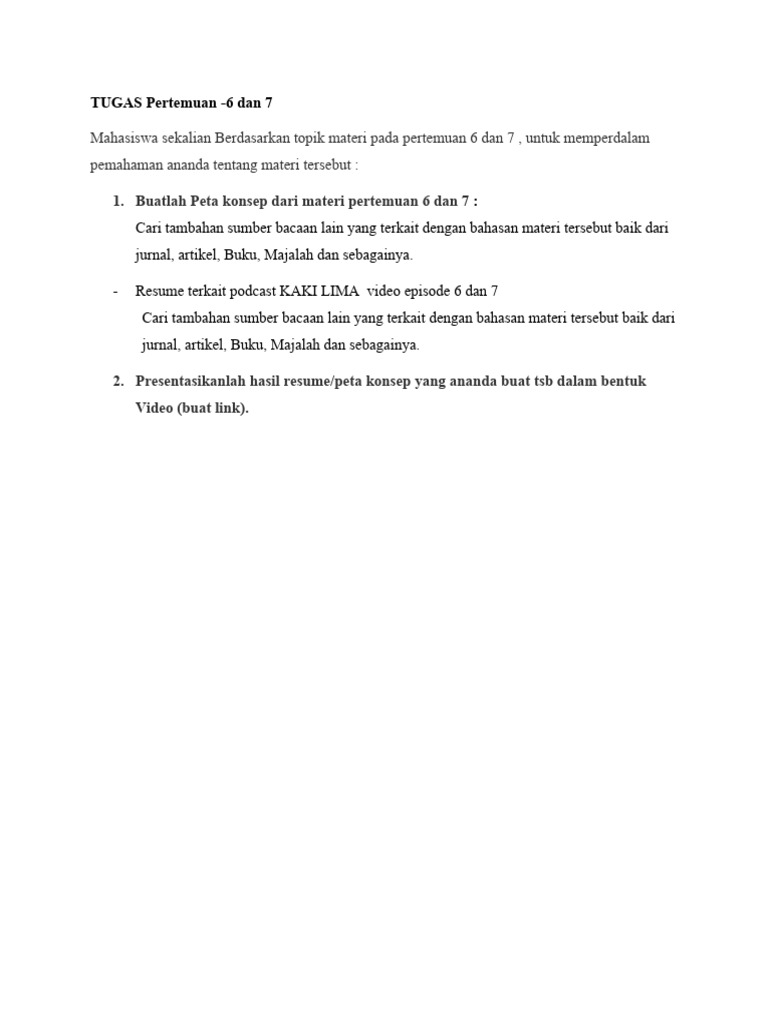 TUGAS P6 Dan P7 | PDF