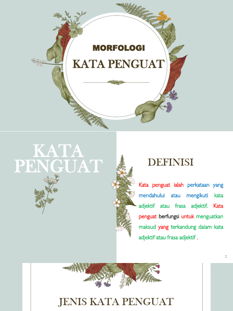 Morfologi-Nota Kata Penguat | PDF