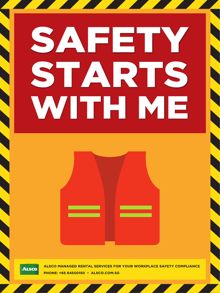 Alsco SG Workplace Safety Posters Safety Starts With Me A4 | PDF
