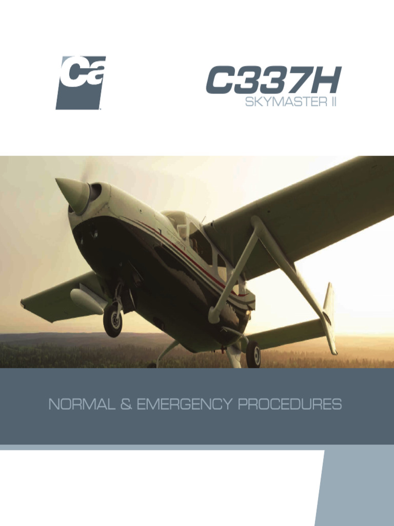 C337H Skymaster Normal & Emergency Procedures - Performance Tables | PDF