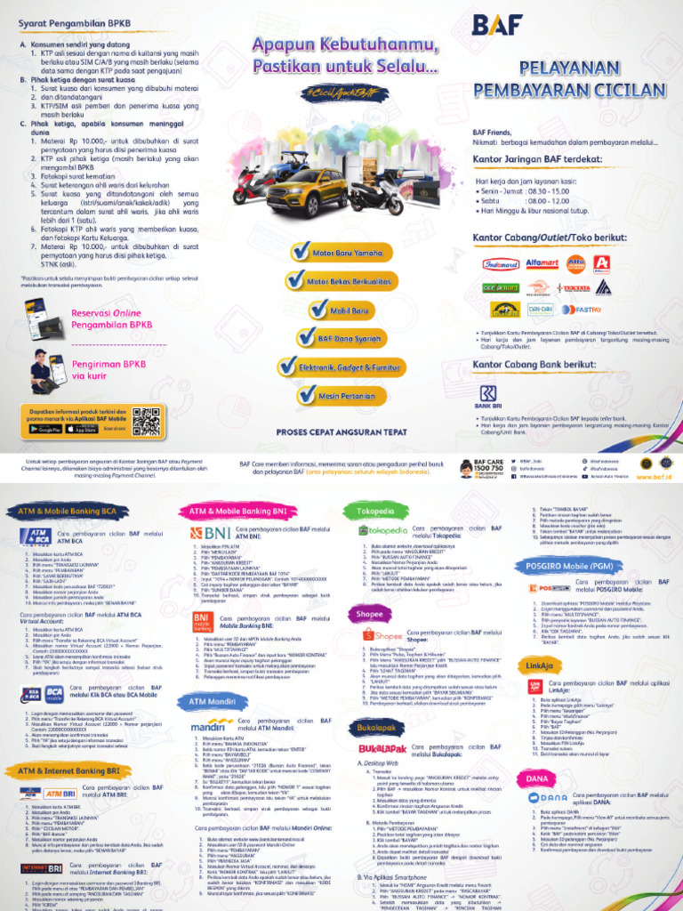 FA Tata Cara Pembayaran BAF | PDF