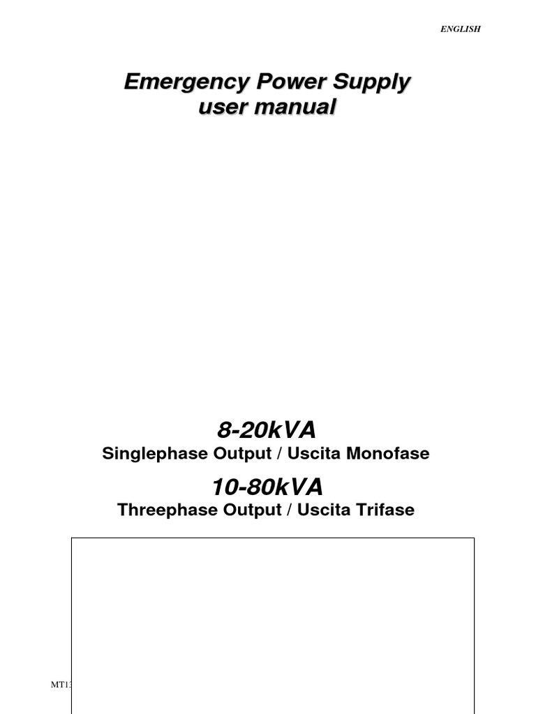 2 User Manual For EPS-Emergency Power Supply | Download Free PDF ... 2 User Manual For EPS-Emergency Power Supply | Download Free PDF ...