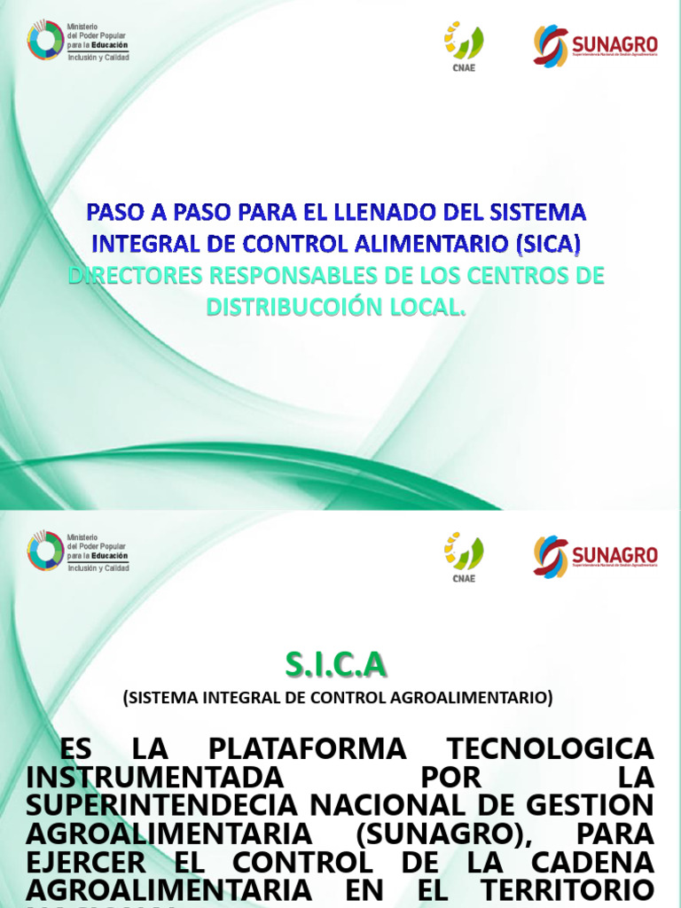 Presentacion Sica-Cnae para Directores | PDF