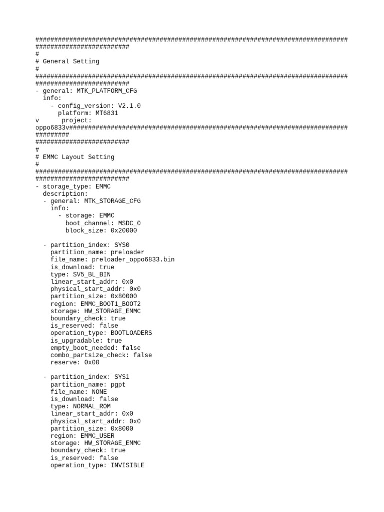 MT6833 Android Scatter | PDF