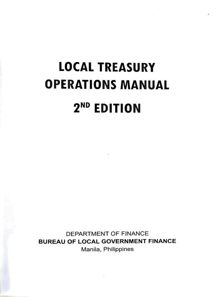 Local Treasury Operations Manual | PDF