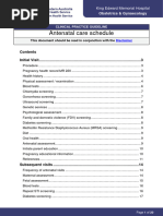 Antenatal Guidelines Kemh | PDF | Gestational Diabetes | Preterm Birth