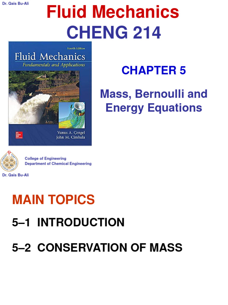CH 5 | PDF | Fluid Dynamics | Chemical Engineering