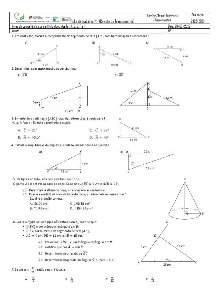 Tabela Dos Senostabela De Trigonometria Definicion