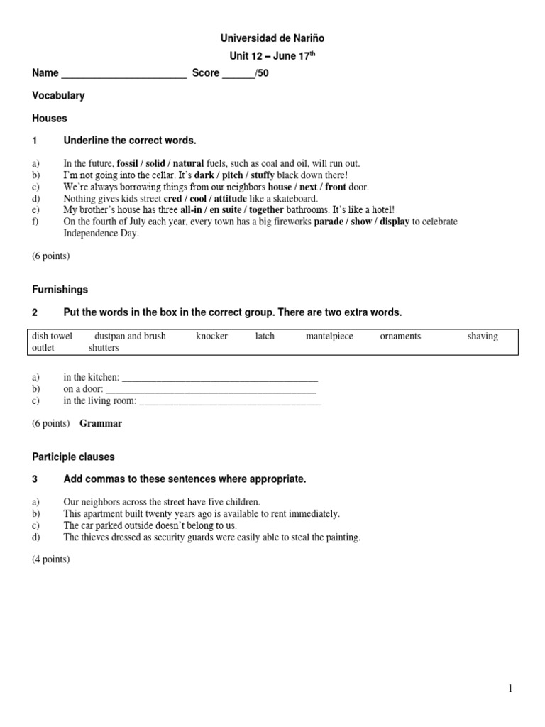 UNIT12 | PDF | Language Arts & Discipline