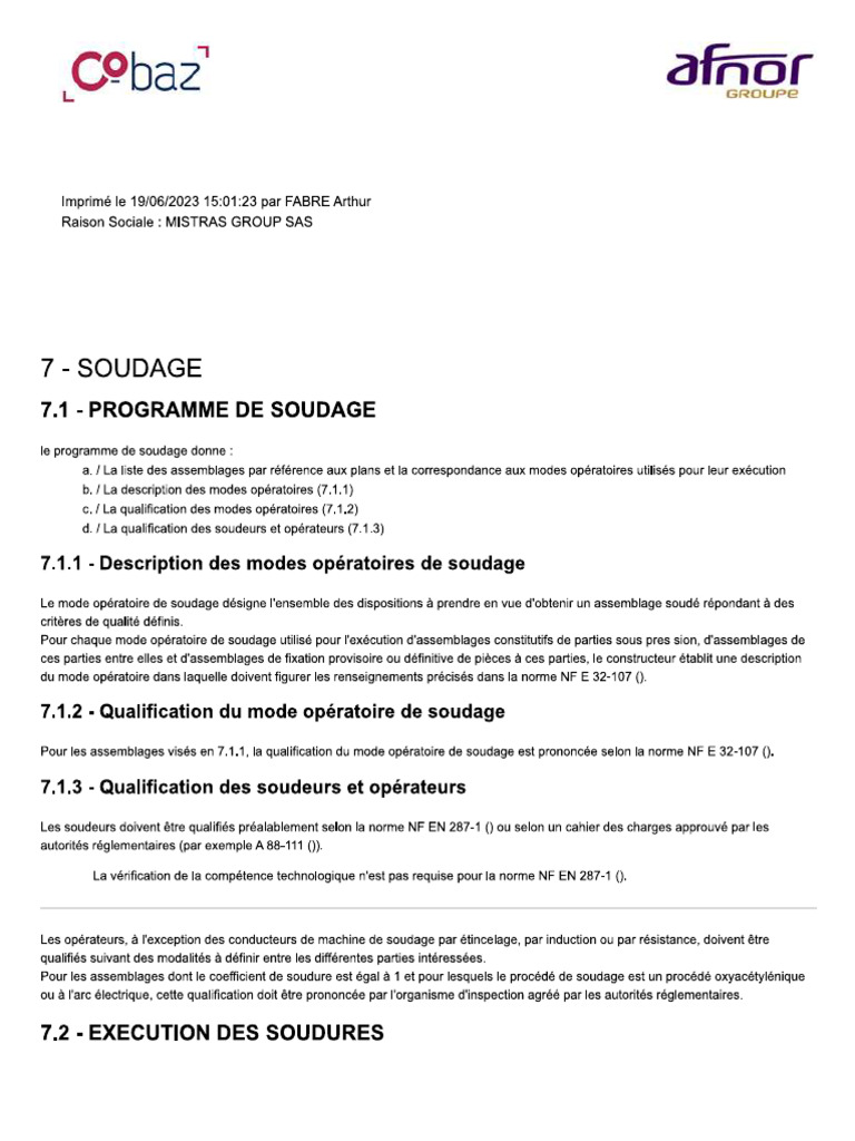 Soudage TTH | PDF