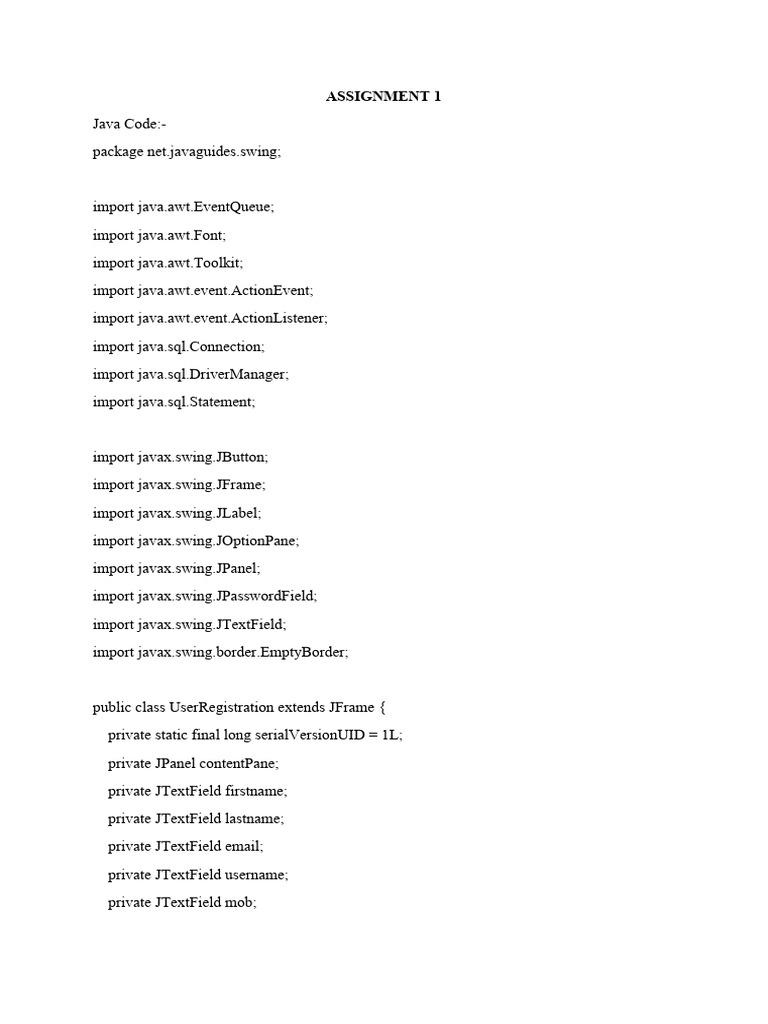 Assignment 1 | PDF | Databases | Software Development