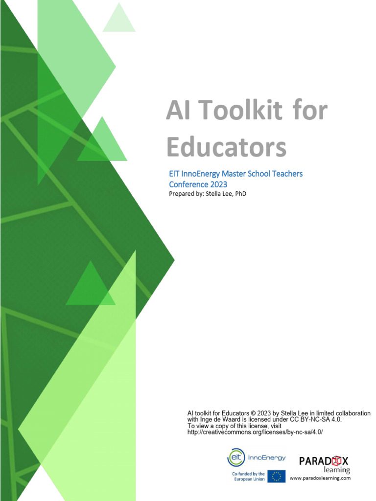 AI Toolkit For Educators - v2 - Def - For - Now | PDF | Artificial ...