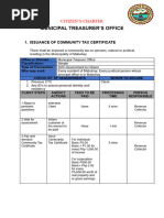 Cedula / Community Tax Certificate | PDF