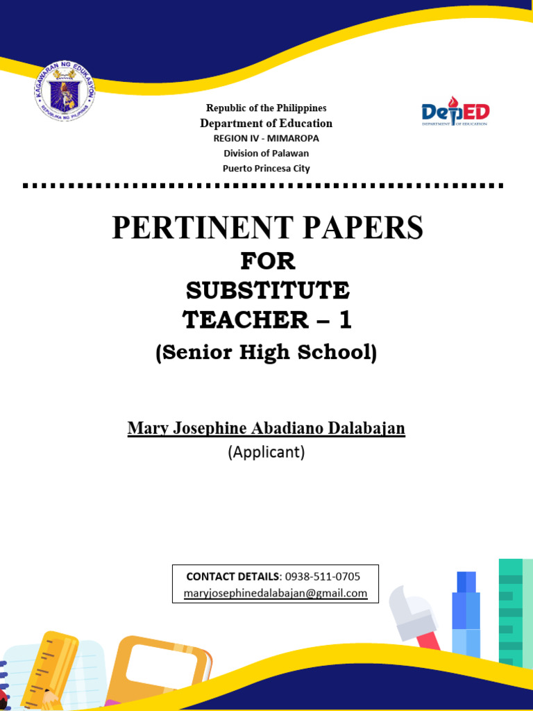 TABBING FORMAT For Sub. | PDF