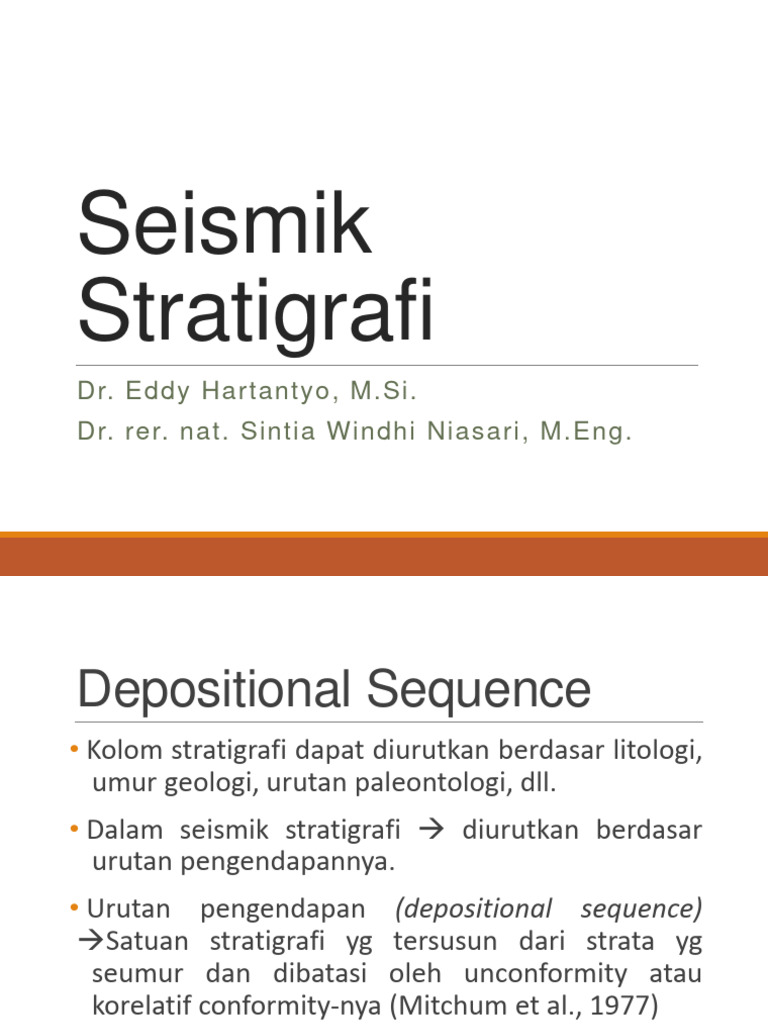 Stratigrafi Seismik dan Urutan Pengendapan | PDF