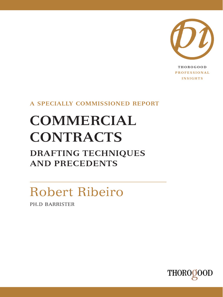 Commercial Contracts - Drafting Techniques and Precedents | PDF