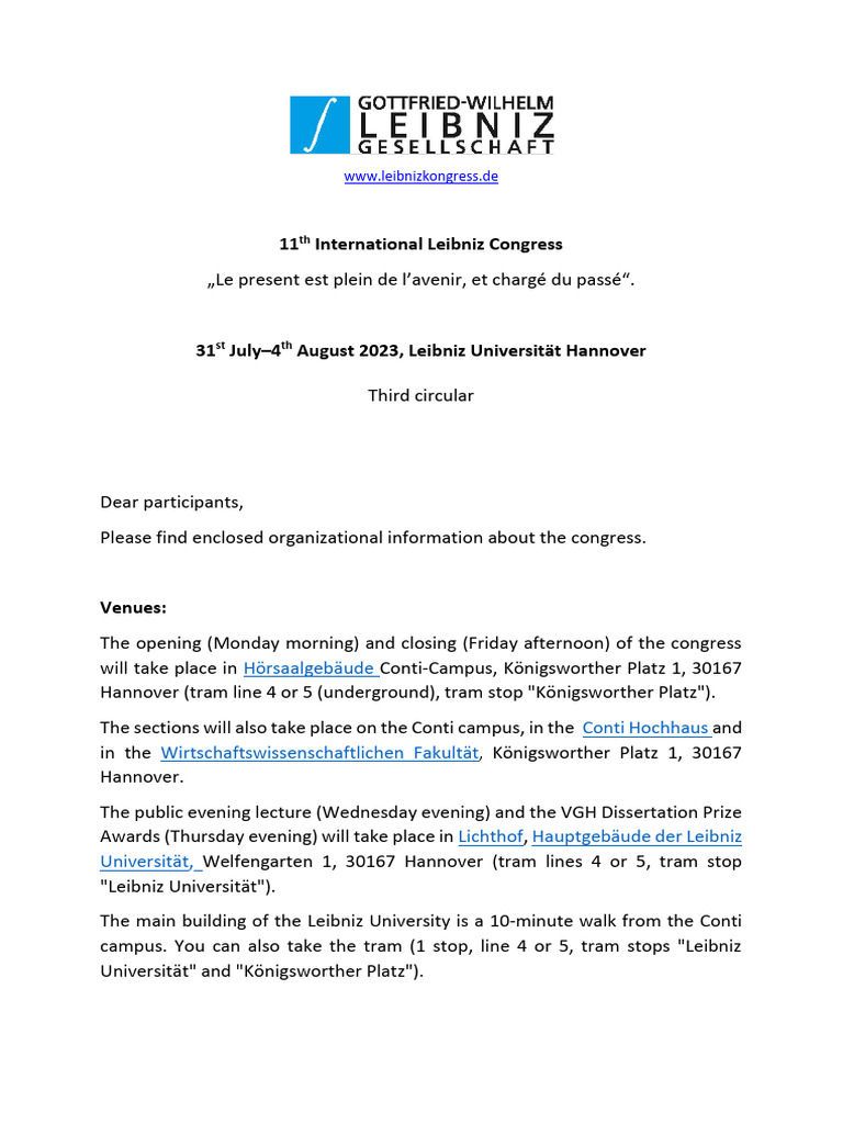 Third Circular - EN | PDF