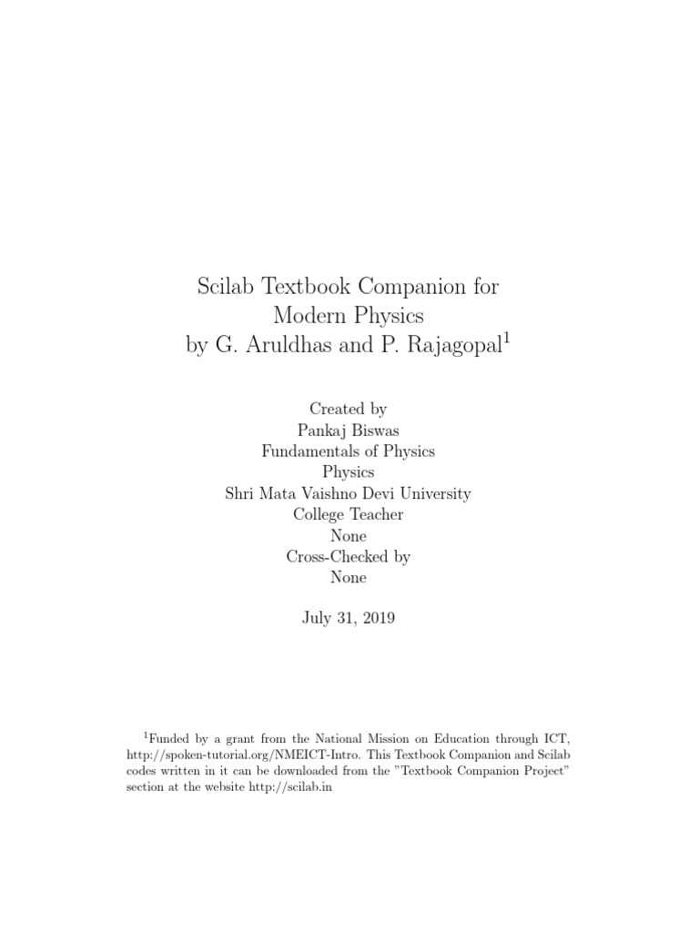 Modern Physics - G. Aruldhas and P. Rajagopal | PDF | Nuclear Reaction ...