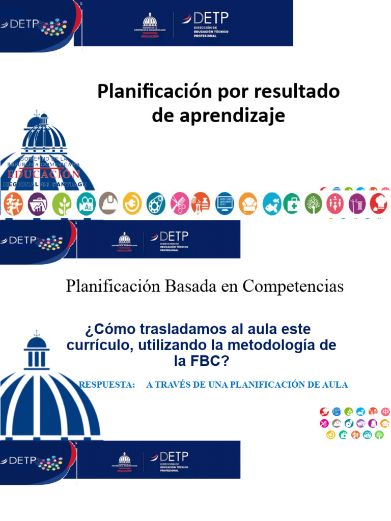 Día 1, Parte 2. Planificación Por Resultado de Aprendizaje | PDF | Aprendizaje | Plan de estudios