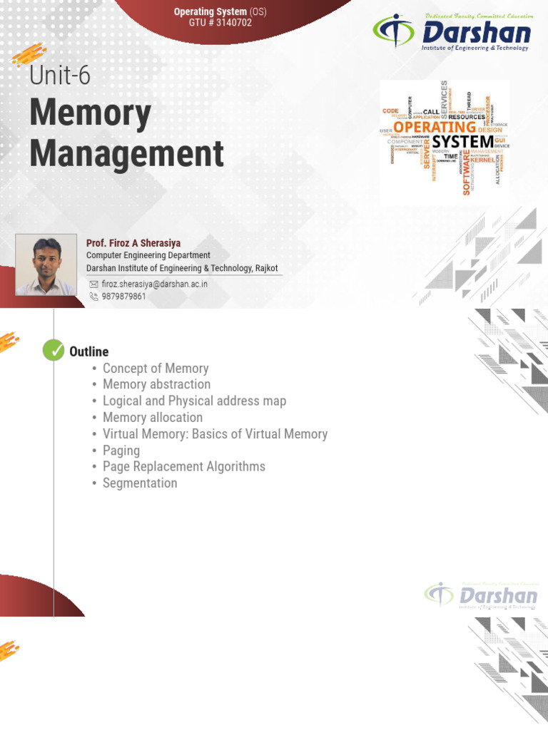 OS GTU Study Material Presentations Unit-6 19052021060908PM | PDF | Computer Data Storage | Read ...