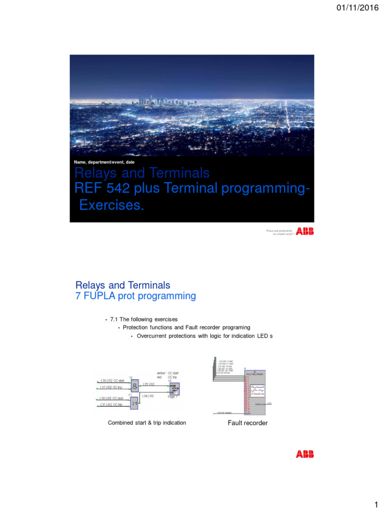 07 - Relays and Terminals Exercises Ref 542plus | PDF | Computers