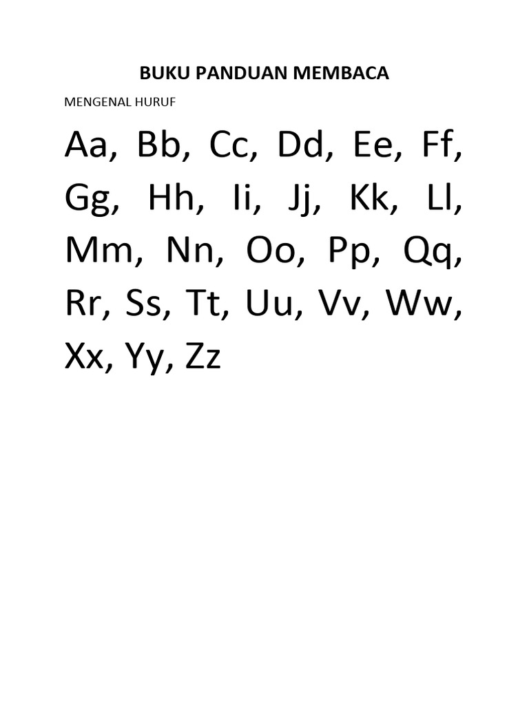 Buku Panduan Membaca | PDF