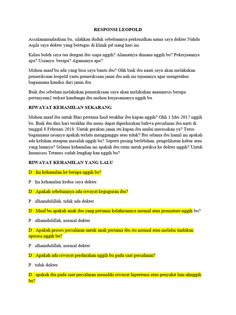 Responsi Leopold | PDF